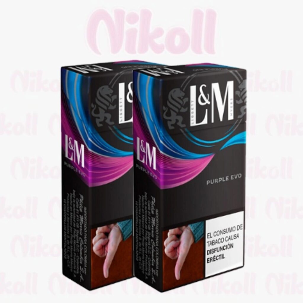 L Y M MENTOLADO PURPLE X 10 MEDIOS - Distribuidora y Cigarrería Nikoll