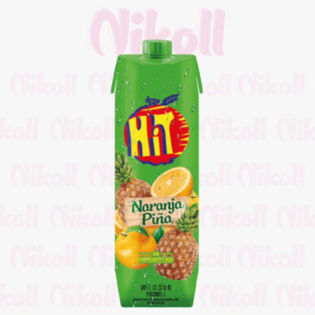 HIT NARANJA/PIÑA 1 LITRO TETRAPACK PACA X 12 UNIDADES - Distribuidora y Cigarrería Nikoll