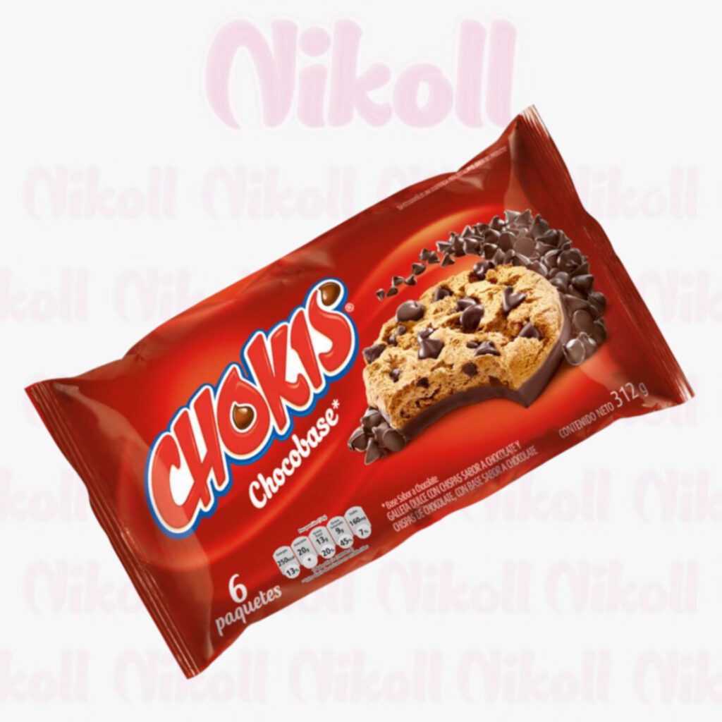 GALLETAS CHOKIS CHOCO BASE X 6 UNIDADES