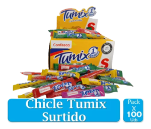CHICLE TUMIX SURTIDO X100 UNIDADES - Distribuidora y Cigarrería Nikoll